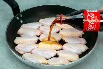 روش جدید درست کردن بال سوخاری با نوشابه